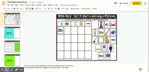 Words Their Way Digital Sorts COMPLETE BUNDLE by Read Write Grow With Mrs K