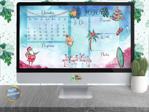 Christmas Desktop Organizer by Teach Elite | TPT