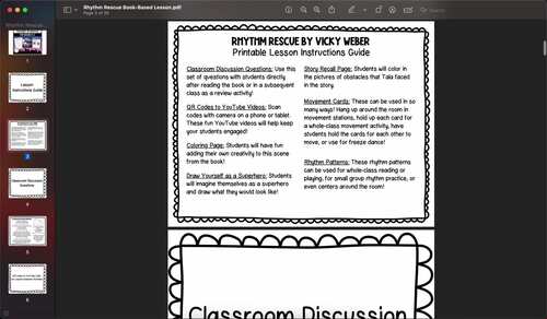 Rhythm Rescue Printable Music Lesson Worksheets for Grades K-2 | TPT