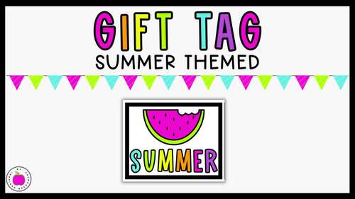 End of Year Student Gift Tags | You Are One in a Melon Printable