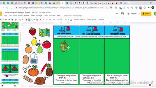 Measurement Weight Digital Sorts by A World of Language Learners