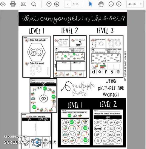 Core Vocabulary Worksheets: You by Teach Love Autism | TPT
