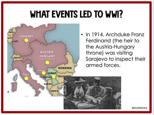World War 1 Unit - Lesson, Project, and Activities for World War 1