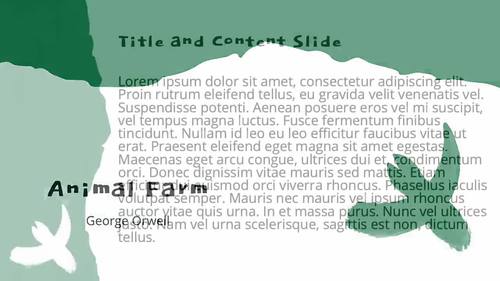 ANIMAL FARM Slides Theme - For PowerPoint, Slides, Keynote | TPT