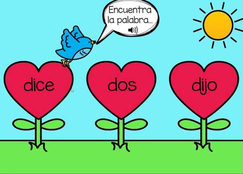 BOOM Cards High Frequency Words in Spanish- Palabras de uso frecuente ...