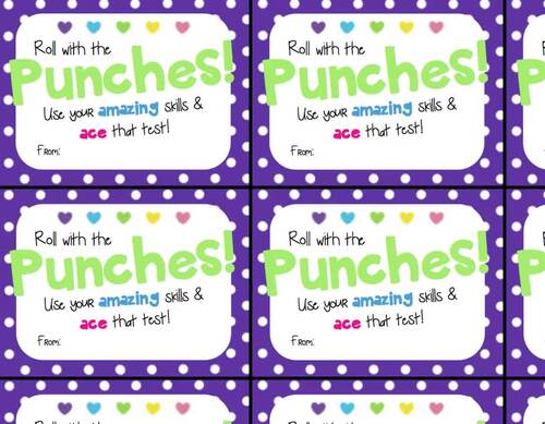 Sour Punch Candy Testing Motivation Treat Tag-Roll with the Punches ...