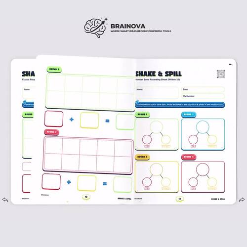 Shake & Spill Math Game, Number Bonds Composing & Decomposing Numbers ...