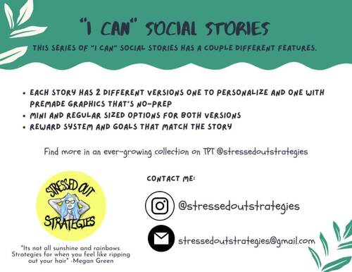 Social Story "I Can Work Independently" Mini Book and Reward System *No ...
