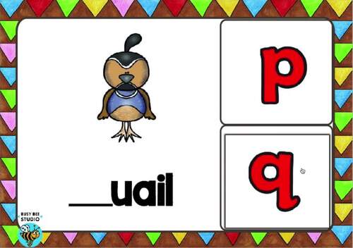 LETTER p AND q REVERSALS BOOM TASK CARDS LETTER INTERVENTION ...