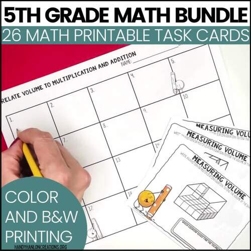5th Grade Math Skill Review Activity Bundle Print and Digital | TPT
