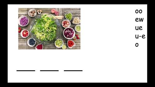 m/oo/n Spelling Daily Review/Warm Up- oo, ew, ue, u-e, o- Editable!