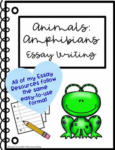 Research On Amphibians by Blue Heart Writing | TPT