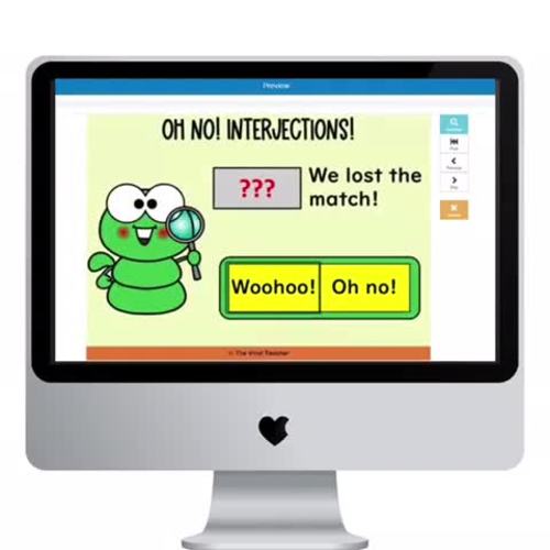 Interjections Parts of Speech Review + Language Activities | TPT
