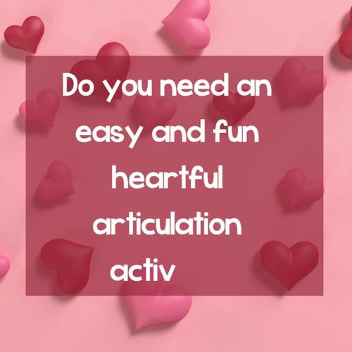 Valentine's Day Articulation color by code later developing sounds NO PREP