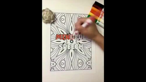 Speech Therapy Coloring Sheets by Speech Therapy Gina Britt | TPT