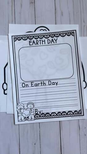 Earth Day Writing Class Activity | Bulletin Board Hallway Display | Craft
