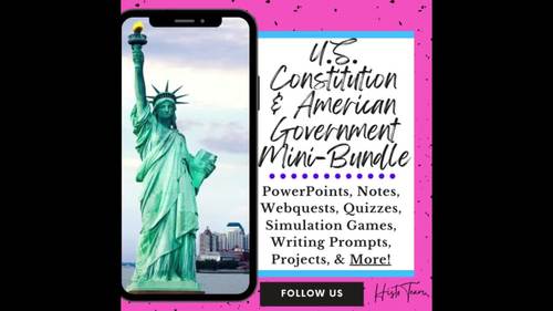 U.S. Constitution and Government Mini-Bundle: PowerPoints, Notes ...
