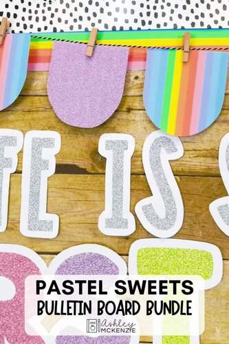 Pastel Sweets Bulletin Board Bundle | Back to School Classroom Decor