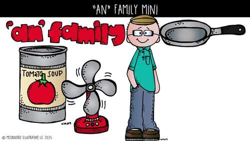 AN family clip art, Word Family clip art Mini by Melonheadz Clipart