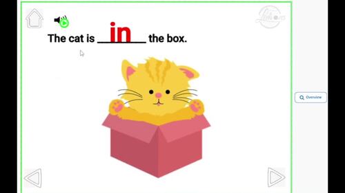 Positional Words In, On, Under Boom Cards by Limes and Lemons | TPT