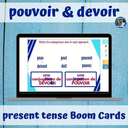 French Irregular Verbs POUVOIR & DEVOIR Present Tense Boom™ Digital ...