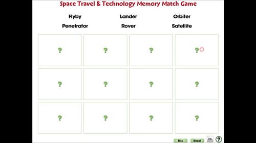 Space Travel & Technology: Memory Match Game - PC Gr. 5-8 by CCP ...