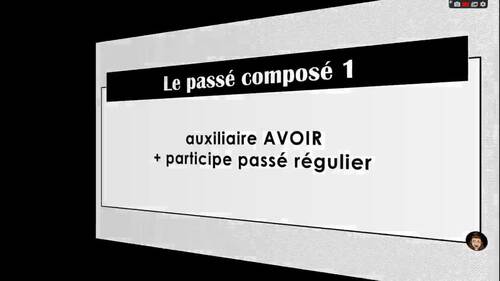 Le Rendez-Vous Conjugaison : le PASSÉ COMPOSÉ avec AVOIR by LA BRUNETTE