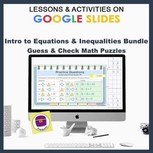 Intro to Inequalities and Equations Bundle | Google Slides & Easel