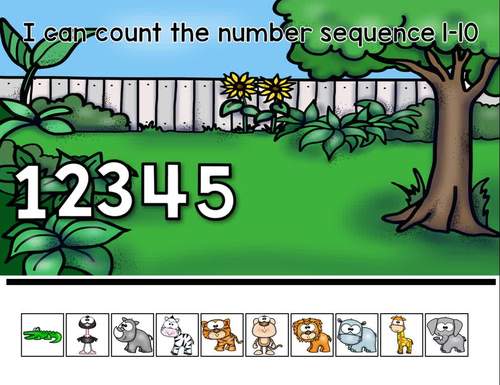 Count & Sequence 1-10 | ZOO | DIGITAL Practice | Early Childhood and ...
