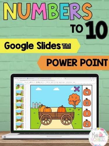 Numbers to 10 in Spanish for Google Classroom™ and PowerPoint ...