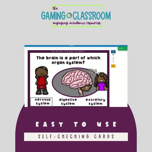 Body Systems Organs Boom Cards by Amanda Bowen - The Sci Ed Teacher