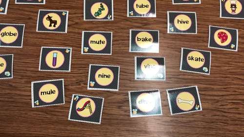 CVCe Magic-e Word Picture Match PHONICS Activities Games Worksheets 1st ...