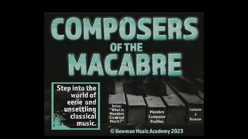 Composers of the Macabre: Eerie Music History {BUNDLE PDF/Google Slides}