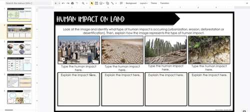 Conservation and Human Impact Activities - Google & Print - Earth Day