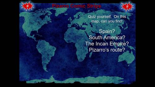 Fransisco Pizarro Comic Strip Activity: engaging 20-slide PPT | TPT