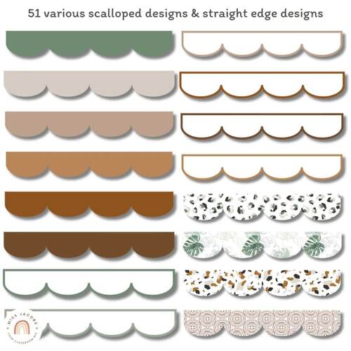 Bulletin Board Borders | Modern Jungle Classroom Decor | TPT