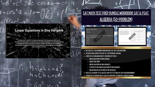 SAT Math PSAT Math Digital Resources BUNDLE SAT & PSAT ALGEBRA (50+Problem)