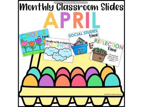 Monthly Classroom Slides Bundle by Reagan Tunstall | TPT