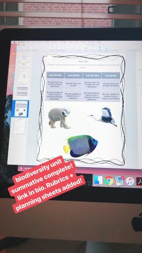 Grade 6 Biodiversity Project- Ontario by Miss Golden Fairy | TPT