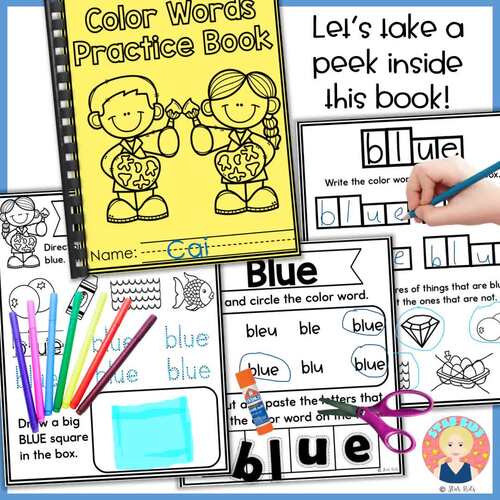 Color Words Practice for PreK-1 by Star Kids | TPT