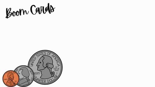 Spring Counting Money Under $1 Digital Math Boom Cards Second Grade