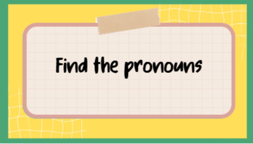 Pronoun Activity - Interactive by The Creative Cloud | TPT