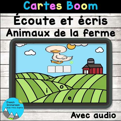 Écris le vocabulaire les animaux de la ferme Write farm animals vocabulary