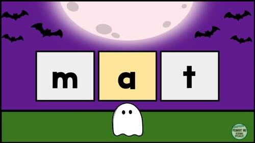 Halloween CVC Phonics | Digital Blending Boards | Google Slides ...