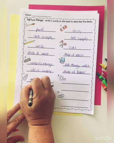 Back to School NO PREP Language Activities a Print and Go Speech ...