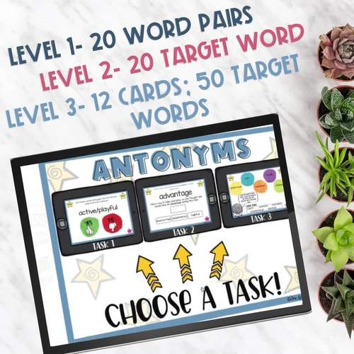 Antonym Boom Cards™ | Distance Learning by The Speech Owl | TPT