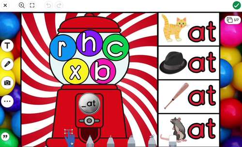 PRE-LOADED SEESAW Short Vowel A | Activity | CVC Words | Vowel Families