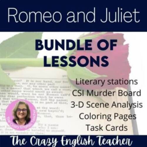 Romeo and Juliet by Shakespeare Unit Bundle of Lessons and Digital Activity