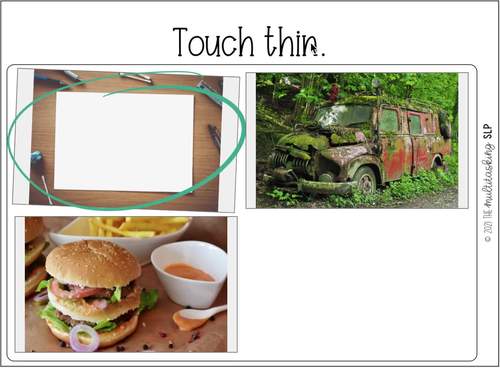 Receptive Adjectives - Field of 3 Real Picture Choices | Boom Cards™