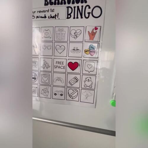 February Whole Class Reward | Valentine Behavior Bingo | Classroom ...